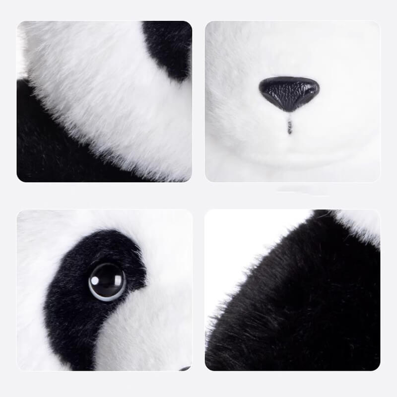 Realistic Stuffed Panda Plush Toy, Lifelike Panda Plushies – KEAIART