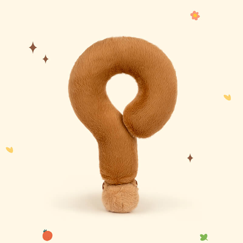 Question Mark Capybara Stuffed Animal Plush Toy, Funny Plushies – KEAIART