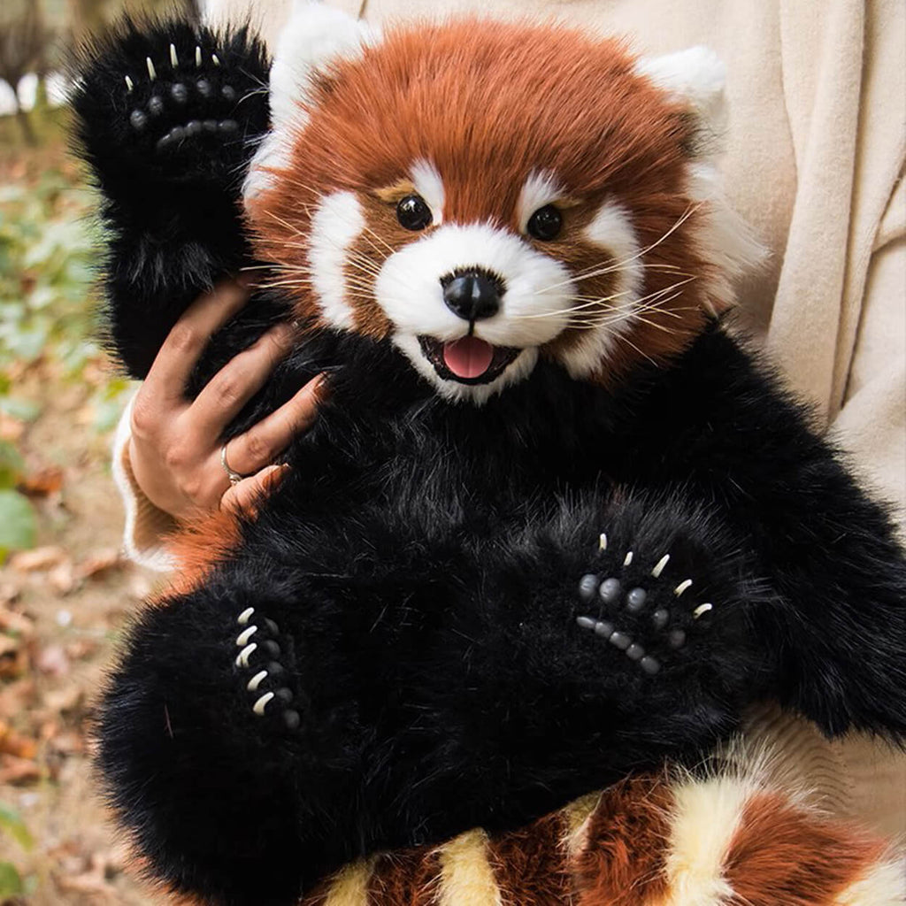Handmade Realistic Red Panda Stuffed Animal Plush Toy – KEAIART