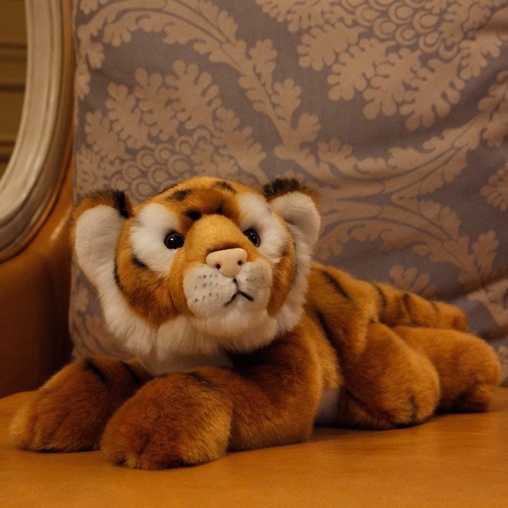Realistic Tiger Stuffed Animal Plush Toy, Lifelike Animal Plushies ...
