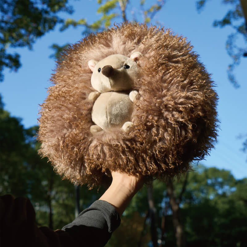 Fluffy Hedgehog Stuffed Animal Plush Toy, Animal Plushies – KEAIART