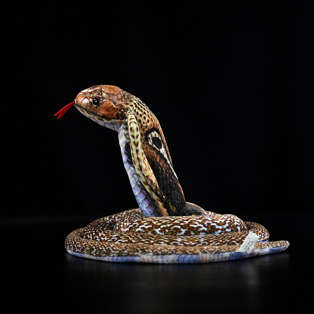 Realistic Monocled Cobra Stuffed Animal Plush Toy, Monocled Cobra Plus ...