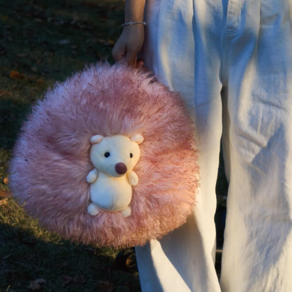 Fluffy Hedgehog Stuffed Animal Plush Toy, Animal Plushies – KEAIART