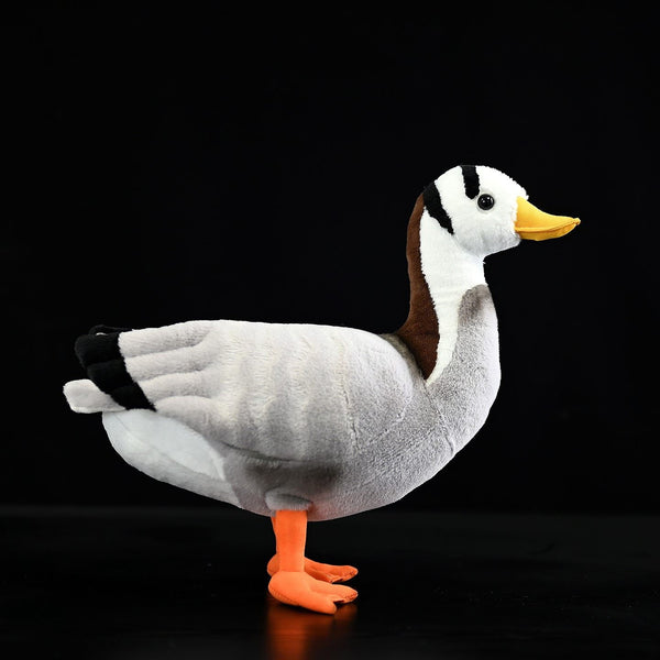 Realistic Bar-Headed Goose Plush Toy - Soft Migratory Bird Stuffed Ani ...