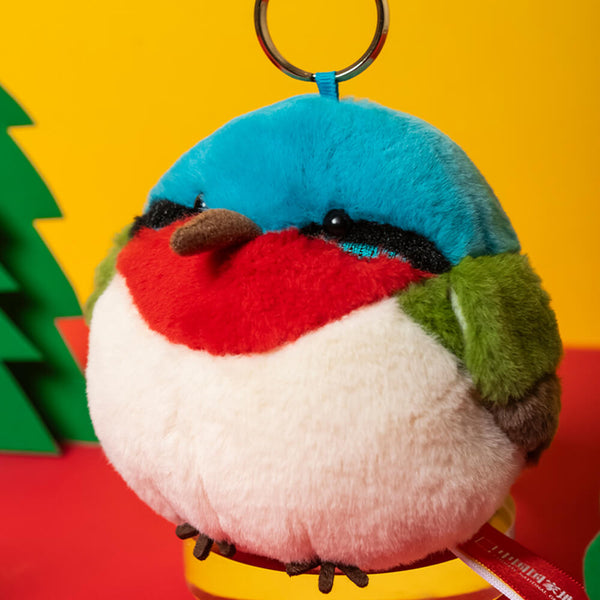 Chubby Stuffed Fork-tailed Sunbird Bag Charm, Plush Bird Keychain – KEAIART