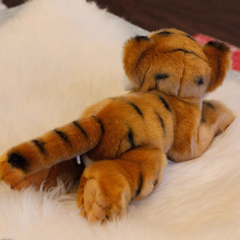 Realistic Tiger Stuffed Animal Plush Toy, Lifelike Animal Plushies ...