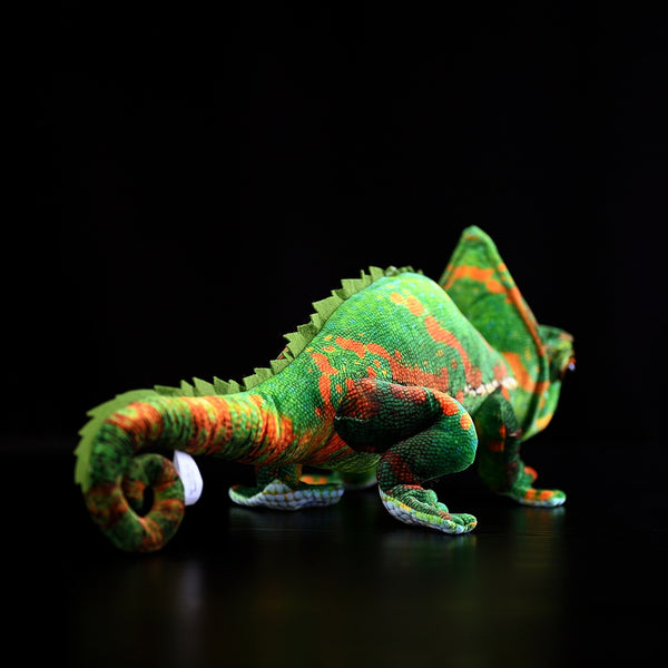 Realistic Veiled Chameleon Stuffed Animal Plush Toy, Veiled Chameleon ...
