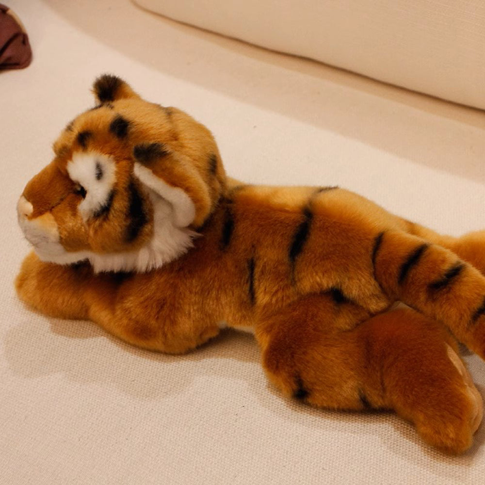 Realistic Tiger Stuffed Animal Plush Toy, Lifelike Animal Plushies ...