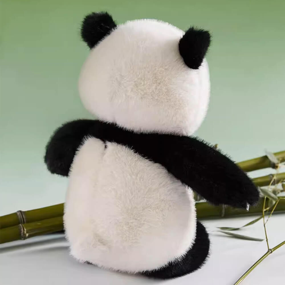 Fluffy Panda Stuffed Animal Plush Toy, Handmade Plush Panda – KEAIART