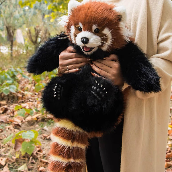 Handmade Realistic Red Panda Stuffed Animal Plush Toy – KEAIART