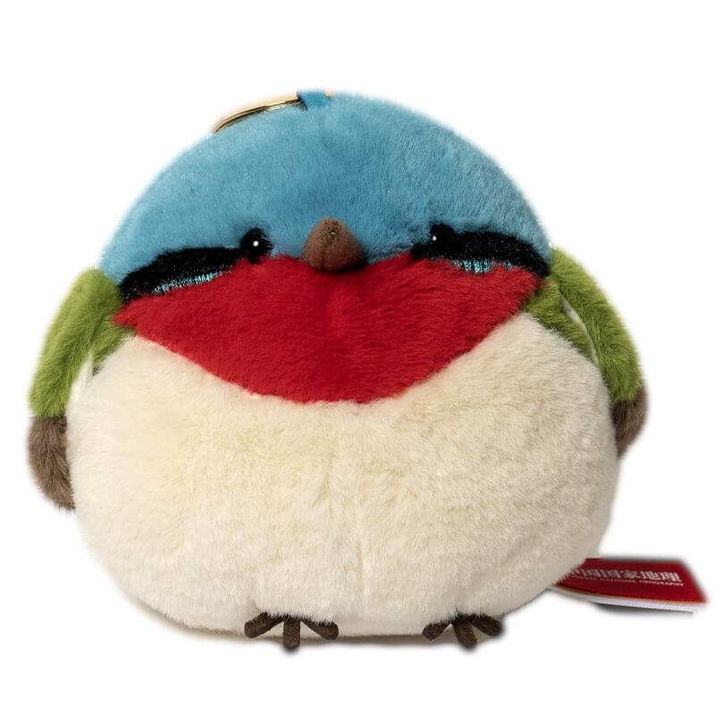 Chubby Stuffed Fork-tailed Sunbird Bag Charm, Plush Bird Keychain – KEAIART
