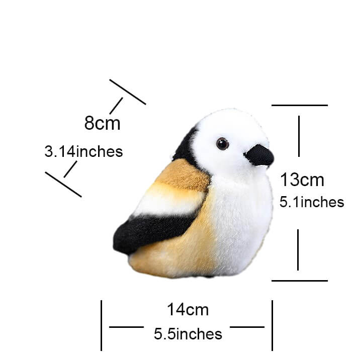 Realistic Long-tailed Tit Bird Stuffed Animal Plush Toy – KEAIART