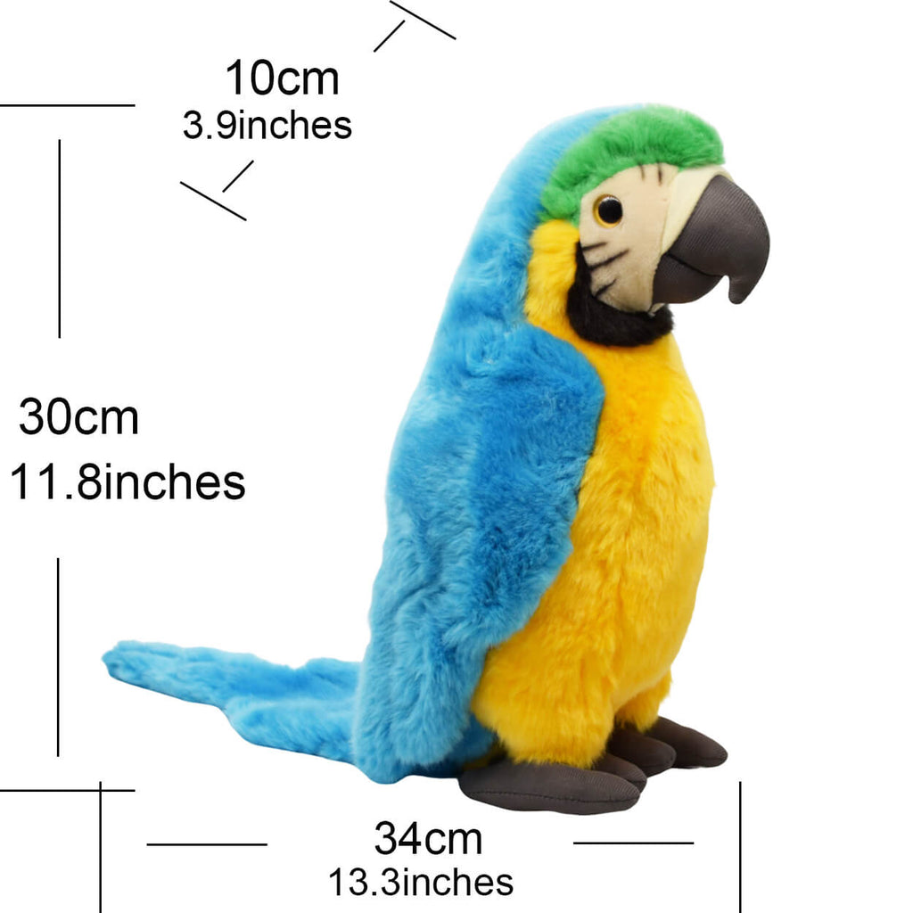 Realistic Macaw Parrot Stuffed Animal Plush Toy – KEAIART