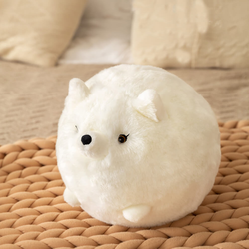 Chubby Arctic Fox Stuffed Animal Plush – KEAIART