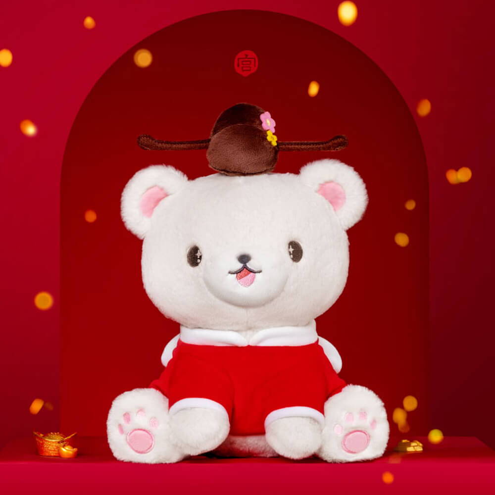 Adorable Fly Bear Stuffed Animal Plush Toy with Magnetic Hat – KEAIART