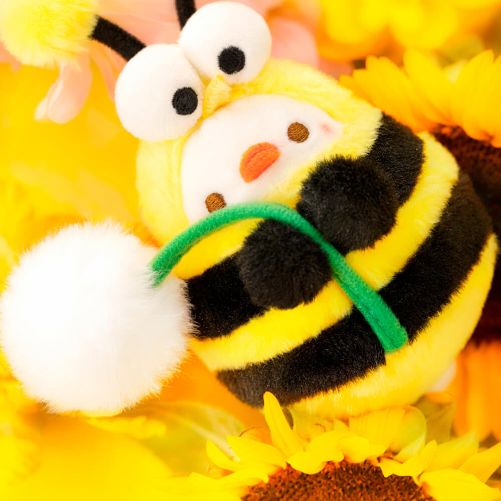 Cute Bee Plush Stuffed Bag Charm, Animal Keychain – KEAIART