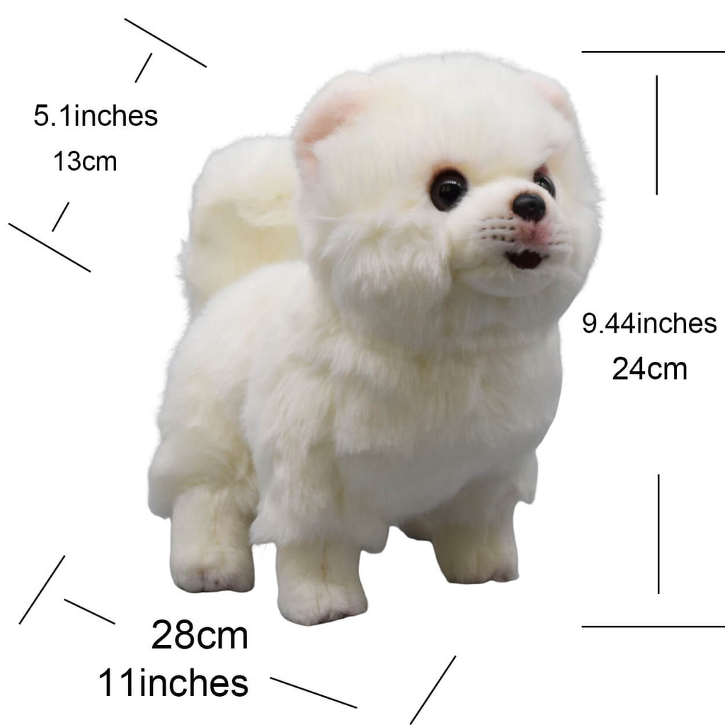 Realistic Pomeranian Dog Stuffed Animal Plush Toy – KEAIART