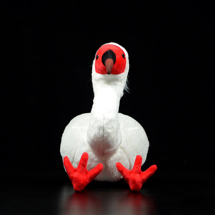 Realistic Crested ibis Stuffed Animal Plush Toy – KEAIART